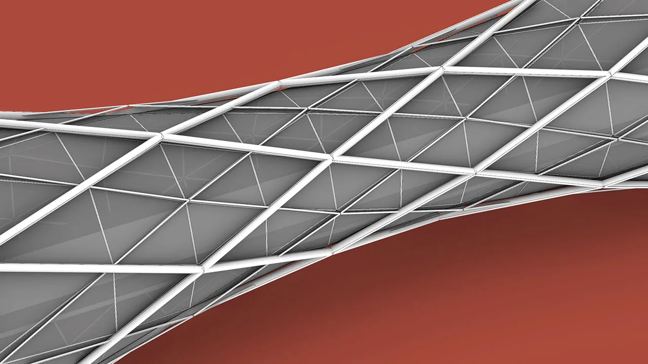 Diagonal Grid Design: Corporation Street Bridge in Grasshopper